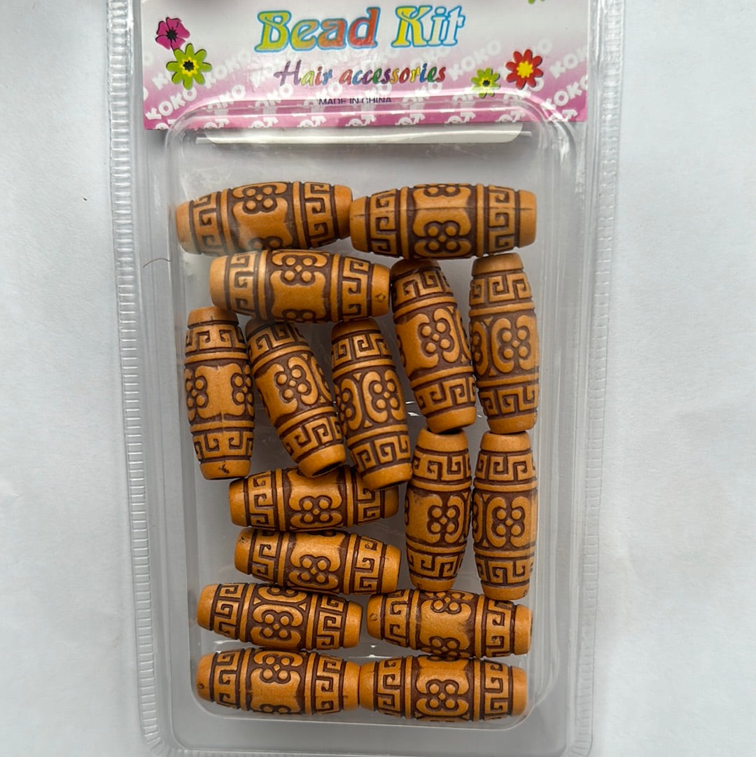 Hair Beads Wooden Pyramid | Glam Hair AU