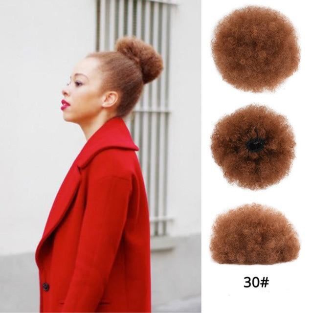 Synthetic Afro Curly Bun | Glam Hair AU